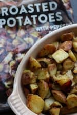 Trader Joe's Roasted Potatoes with Peppers and Onions - BecomeBetty.com