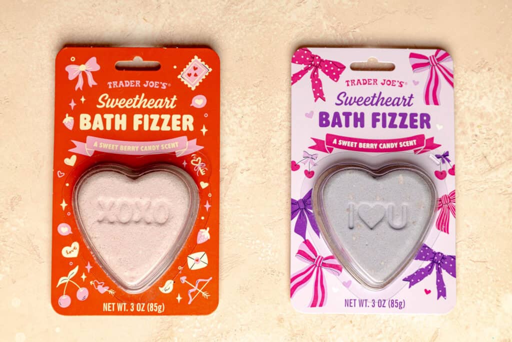 Trader Joe's Sweetheart Bath Fizzer Review: Bath Time Sweethearts ...